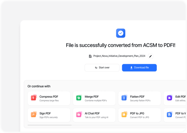 Free Online ACSM to PDF Converter - PDFTool.io
