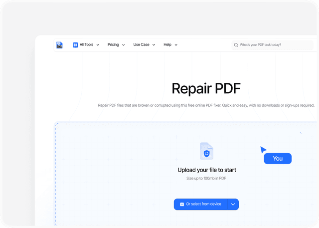 Repair PDF Files with This Free Online PDF Fixer - PDFTool.io