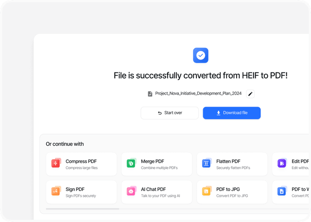 Free Online HEIF to PDF Converter - PDFTool.io
